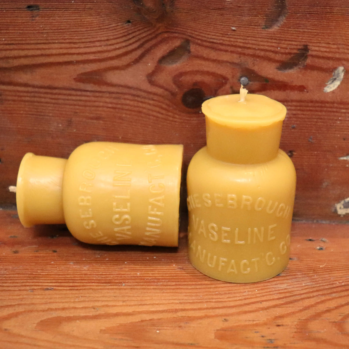 Vaseline, Chesebrough Manufacturing - 2x Beeswax Candle – Askews Candles